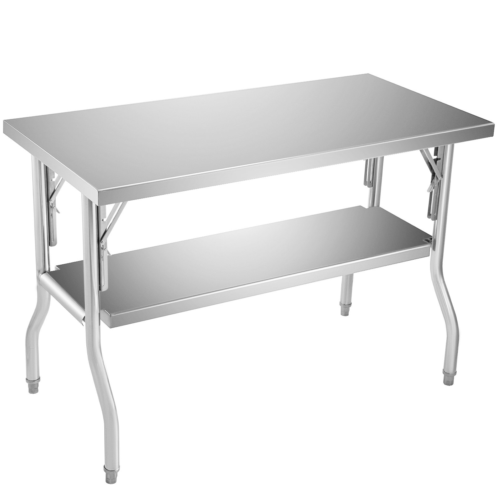 VEVOR Commercial Worktable Workstation 48x30 Inch Folding Commercial ...