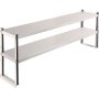 VEVOR Double Overshelf, Double Tier Stainless Steel Overshelf, 60 in ...