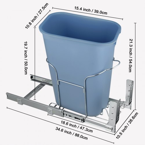 Pull Out Trash Can Mounting Kit