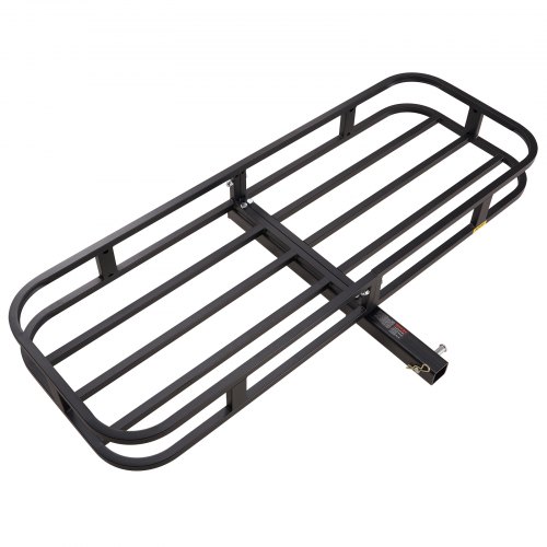 VEVOR Hitch Mount Cargo Carrier 53x19x5 in 500lb & Cargo Net Fits 2 ...