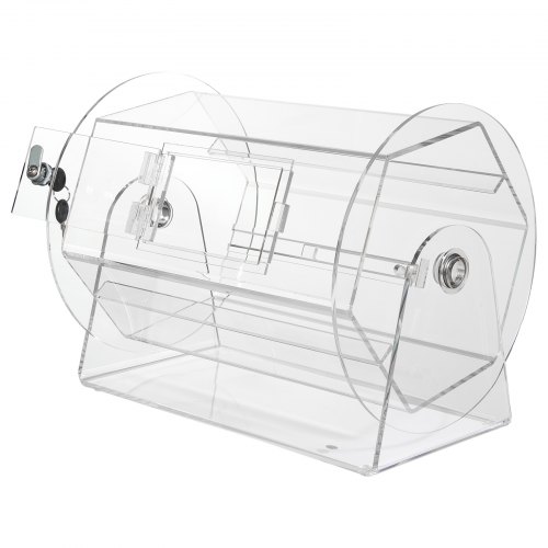 VEVOR Acrylic Raffle Drum,Professional Raffle Ticket Spinning Cage with ...