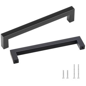 VEVOR 10 Pack Cabinet Pulls, 6.3in / 160mm Center to Center Slim Square ...