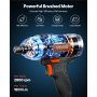 VEVOR Impact Driver, 1/4 Inch, 2800 RPM Max Speed, 20 V Powerful Motor ...