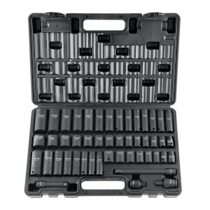 VEVOR 3/8" Drive Impact Socket Set, 48 Piece Socket Set SAE （5/16" -3/4 ...