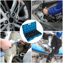 VEVOR Snap On 711IM Socket Set - 19 Piece Impact Tools