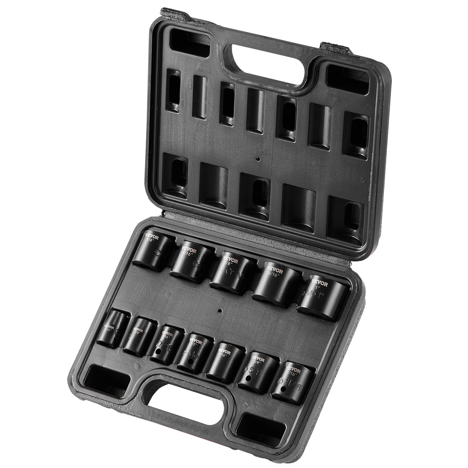 VEVOR Impact 3/8 Socket Set – 12pcs Cr-Mo Alloy Steel