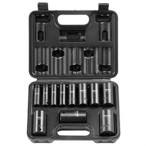 VEVOR Impact Sockets Set 11pcs 6-Point 3/8in Drive Bit Ratchet Tool Kit ...