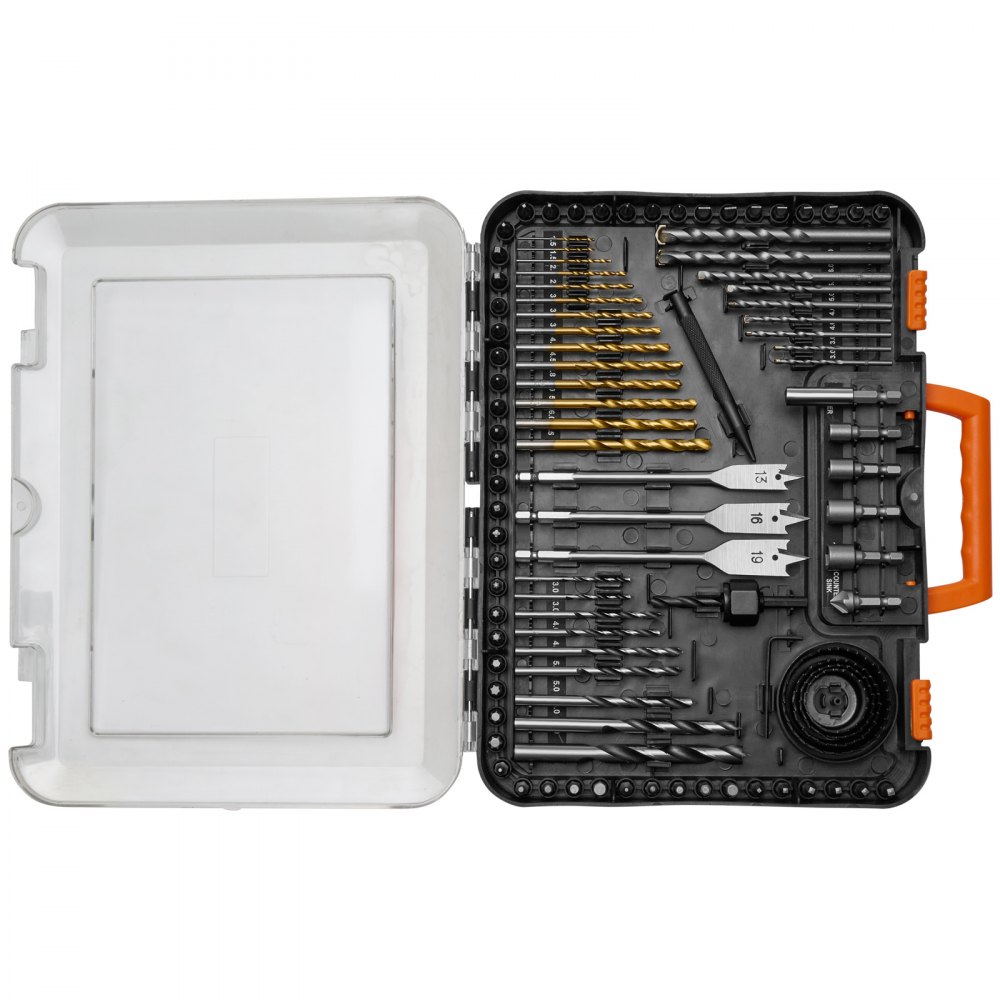 VEVOR Drill Bit Set, 100 Pieces Drill and Driver Bit Set, Screwdriver ...