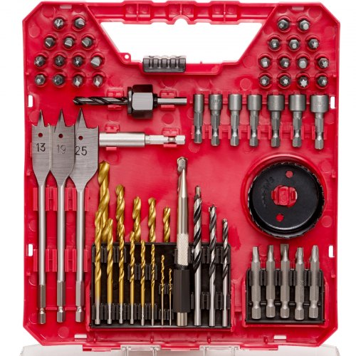VEVOR Drill Bit Set 70 PCS Screwdriver Bit Set with Carrying Case Multi ...