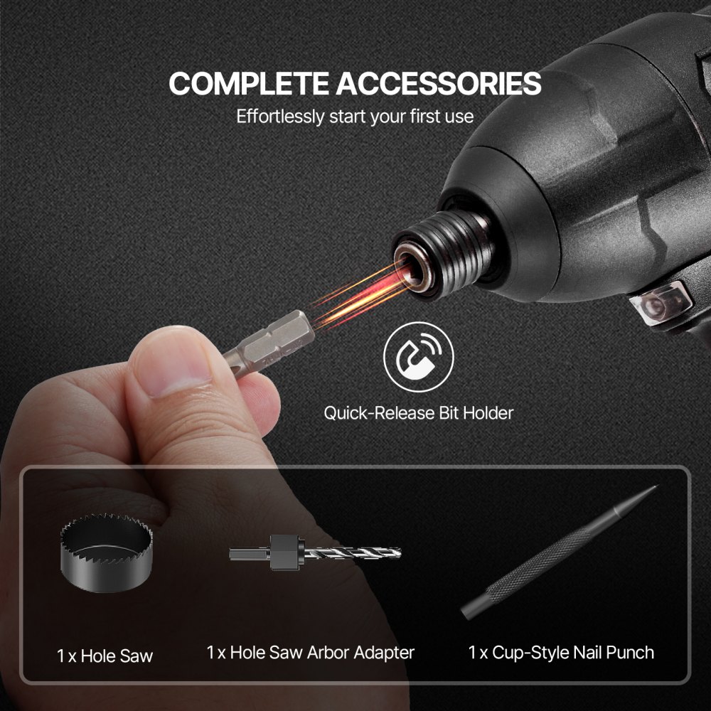 VEVOR Drill Bit Set 70 PCS Screwdriver Bit Set with Carrying Case Multi ...