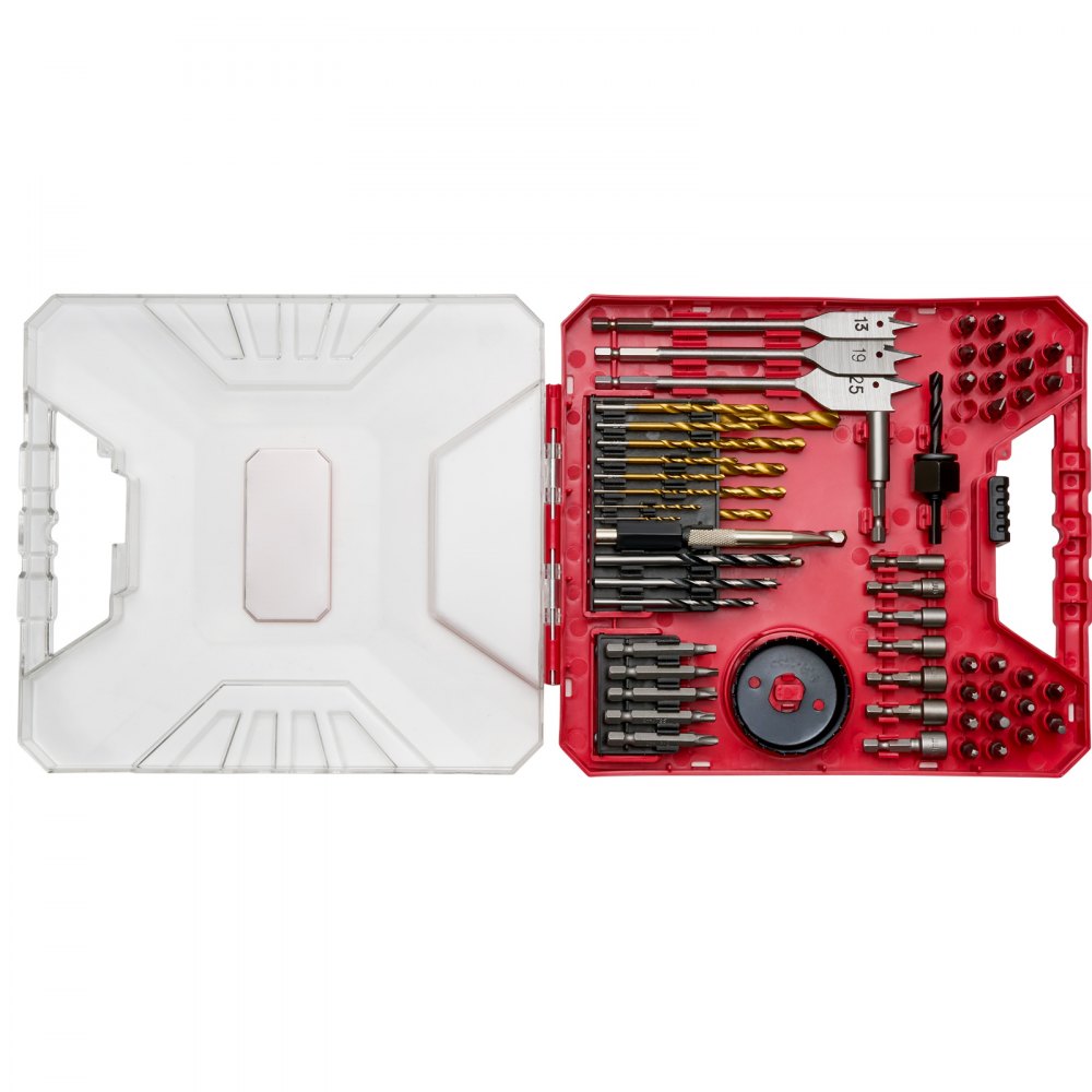 VEVOR Drill Bit Set, 70 Pieces Drill and Driver Bit Set, Screwdriver ...