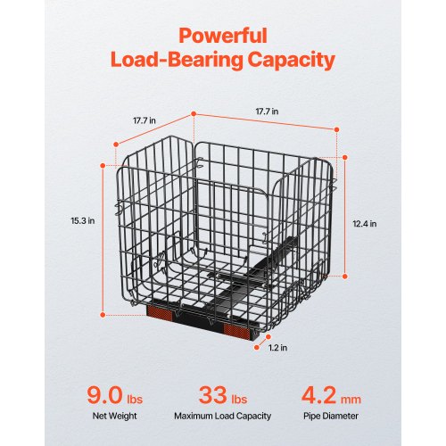 Scooter Rear Basket Folding Basket 1-inch Receiver Pride Mobility ...