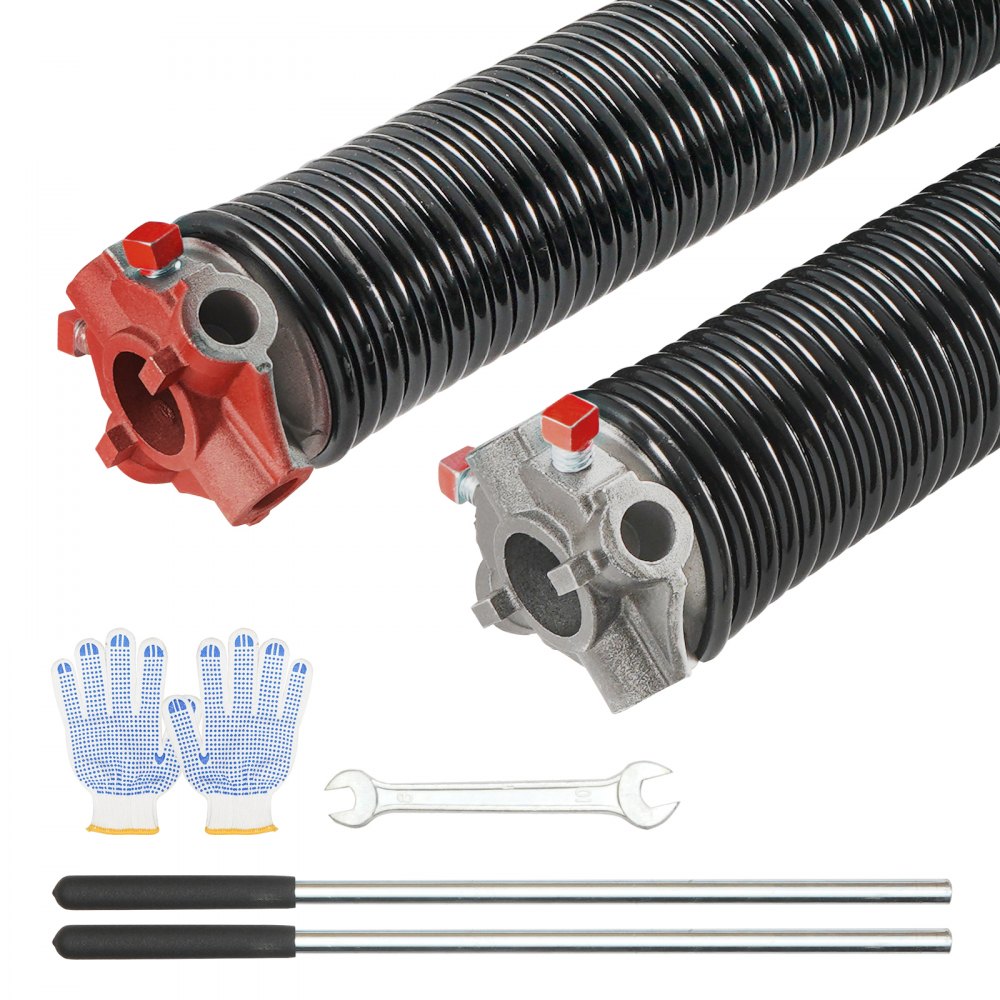 VEVOR Garage Door Torsion Springs, Pair of 0.25 x 2 x 29inch, 16000 ...
