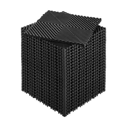 VEVOR Interlocking Drainage Mat, 12” x 12” Modular Interlocking Cushion ...