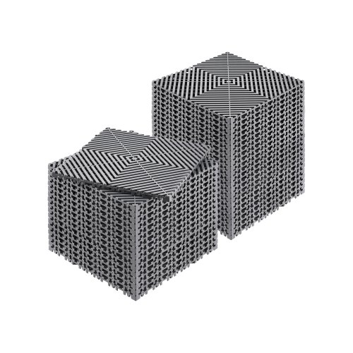 VEVOR Interlocking Drainage Mat, 12” x 12” Modular Interlocking Cushion ...