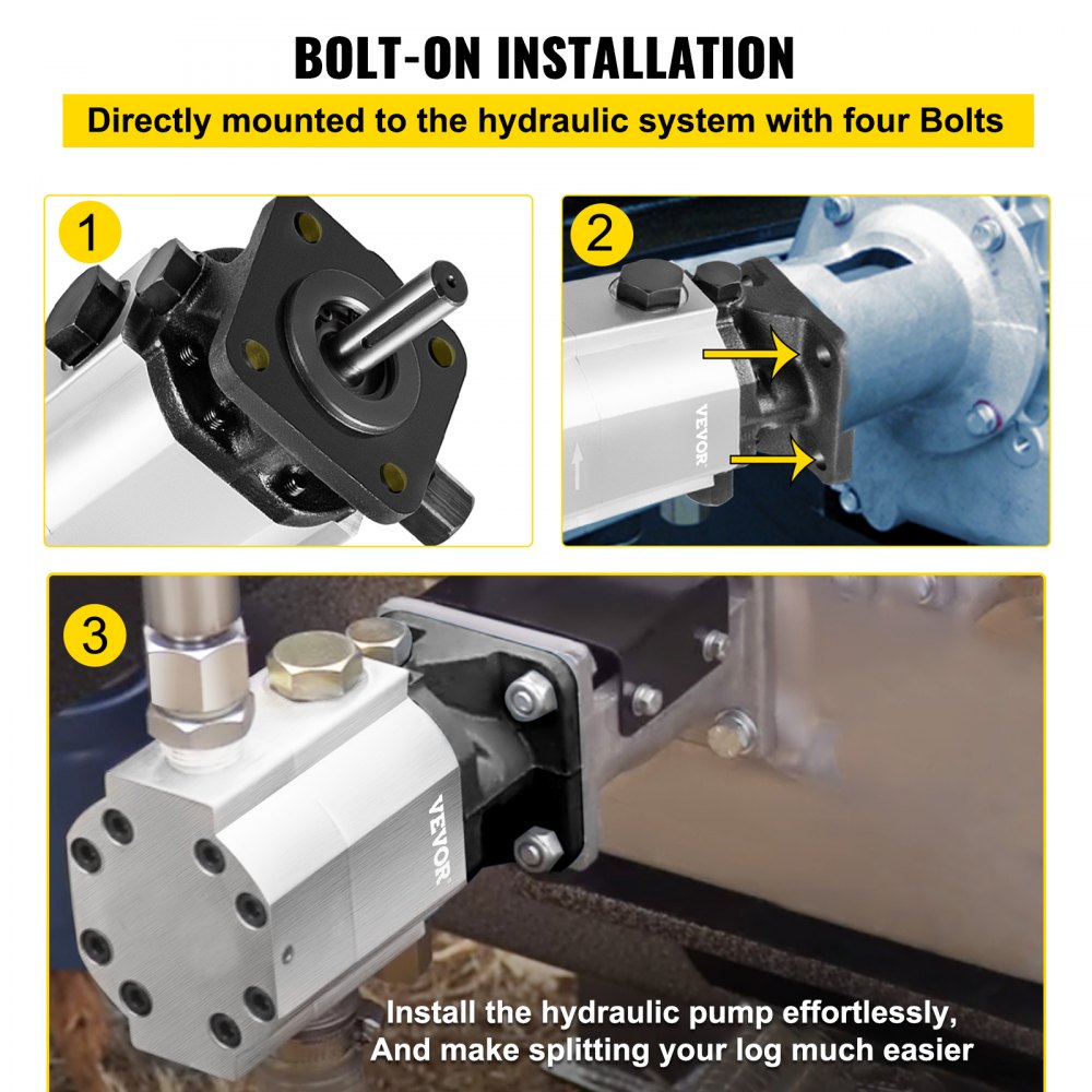VEVOR Log Splitter Pump Kit 16 GPM Log Splitter Hydraulic Pump 2 Stage ...