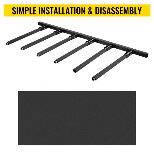 VEVOR Vertical Surfboard Rack, 6 Rods Paddle Board Storage Rack, 45 ...
