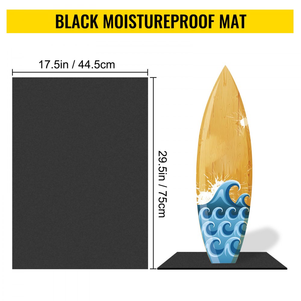 VEVOR Vertical Surfboard Rack, 6 Rods Paddle Board Storage Rack, 45 ...