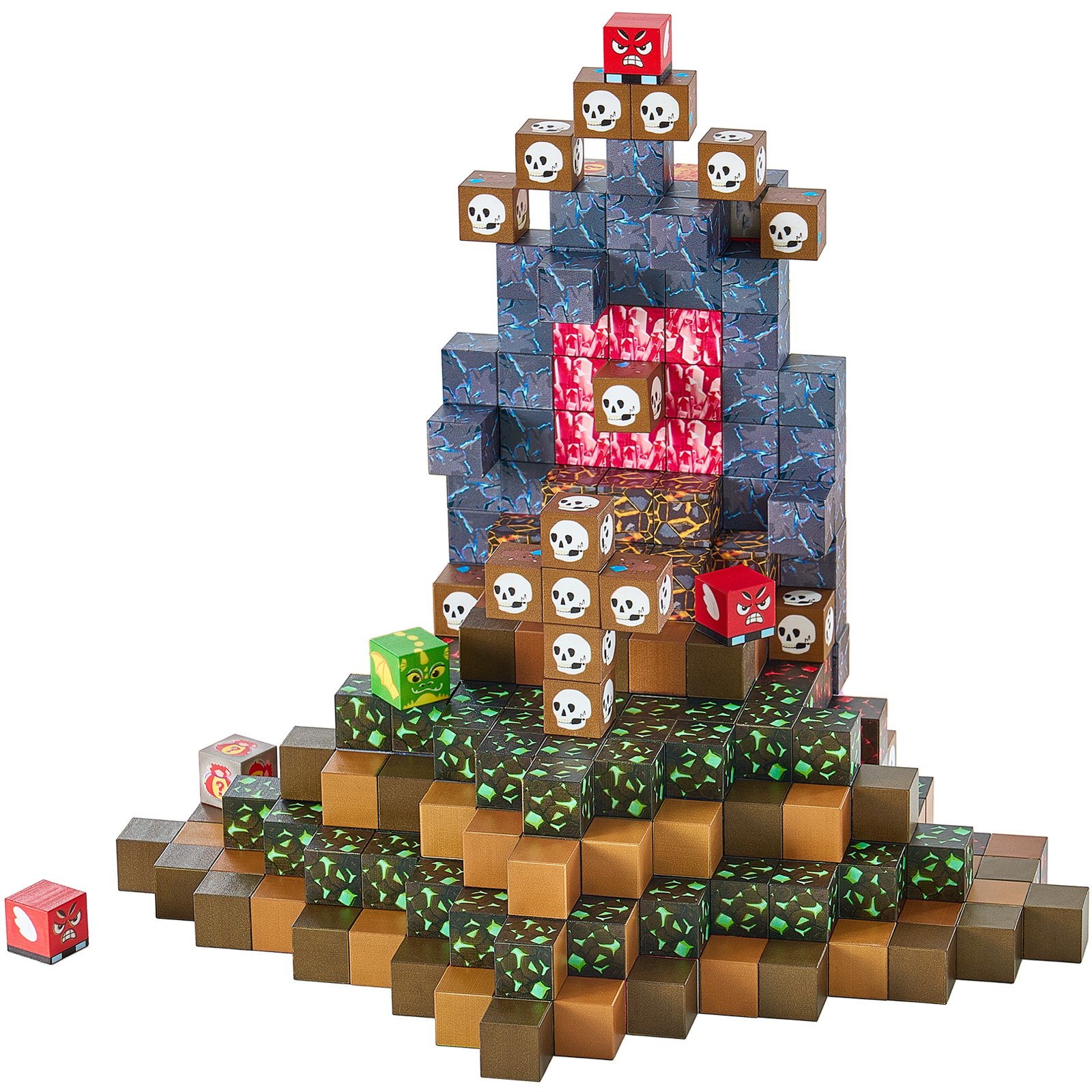 VEVOR Magnetic Blocks, 100 PCS Dark Castle Set, Magnetic Building Cubes ...