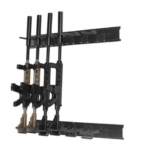VEVOR Gun Rack, Indoor Gun Rack Wall Mount, 6-Slot Vertical Rifle ...