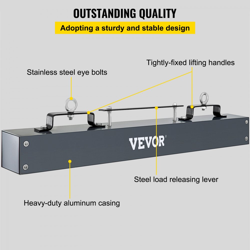 VEVOR Hanging Magnetic Sweeper 36inch Heavy-Duty Magnet Sweeper, Nail ...