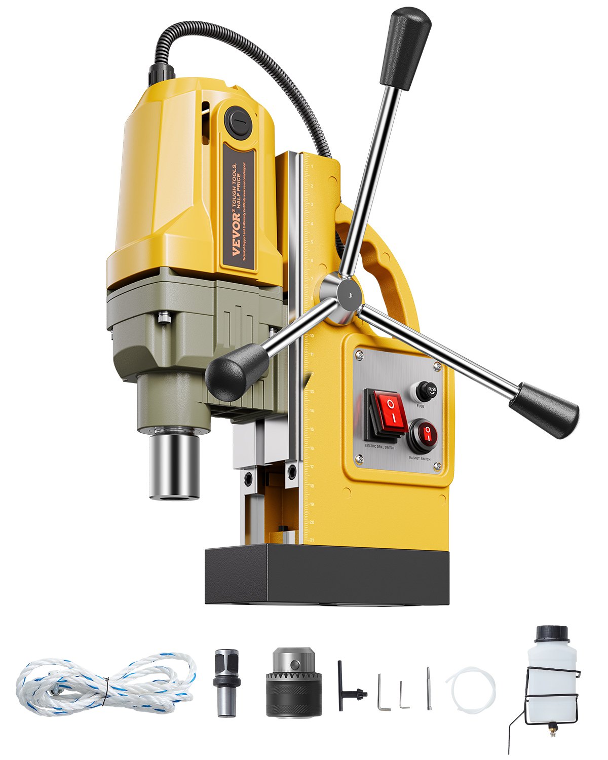 VEVOR Magnetic Base Drill Press — 1400W 800 RPM Motor