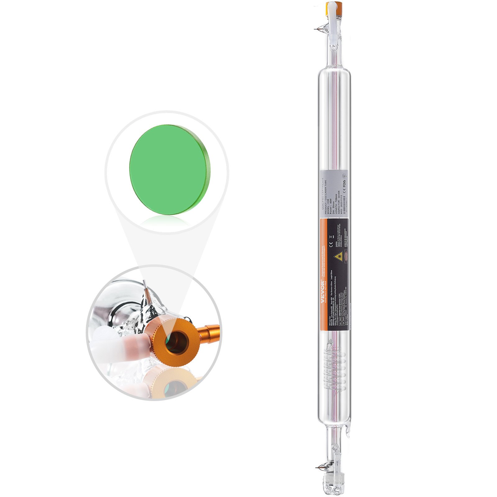 VEVOR VEVOR Laser Tube, 40W CO2 Laser Tube for Laser Engraver and ...