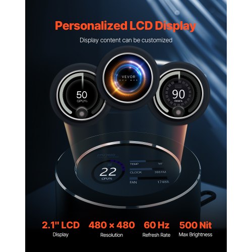 CPU Liquid Cooler AIO CPU Water Cooler with ARGB Light & 120 mm PWN ...