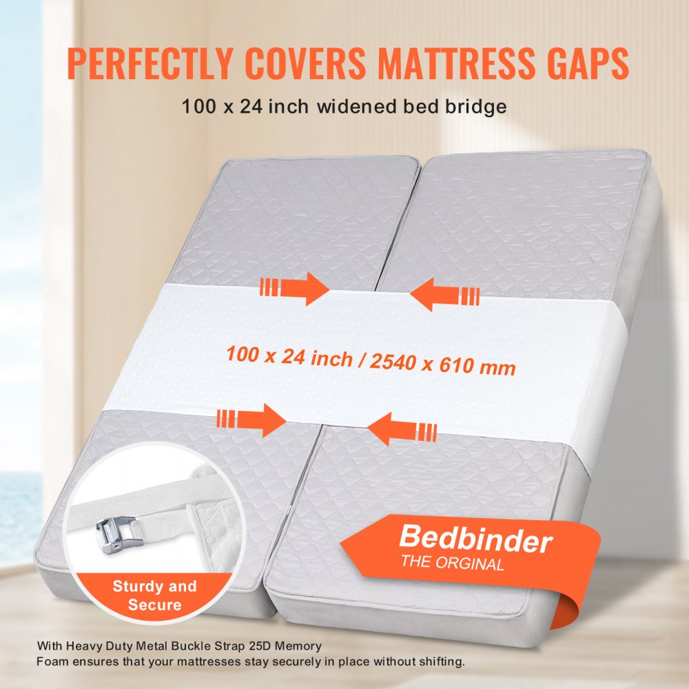 VEVOR Bed Gap Filler — Adjustable Mattress Connector