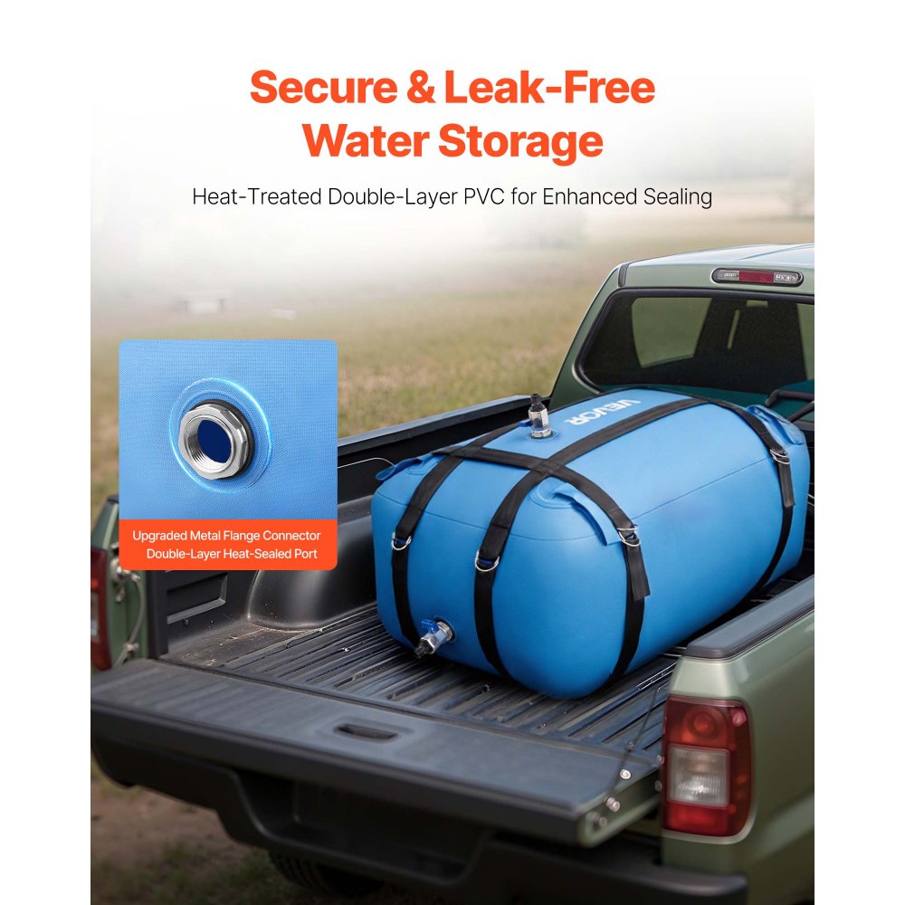 VEVOR Large Water Storage Bags – 35 Gallon, TPU Blade