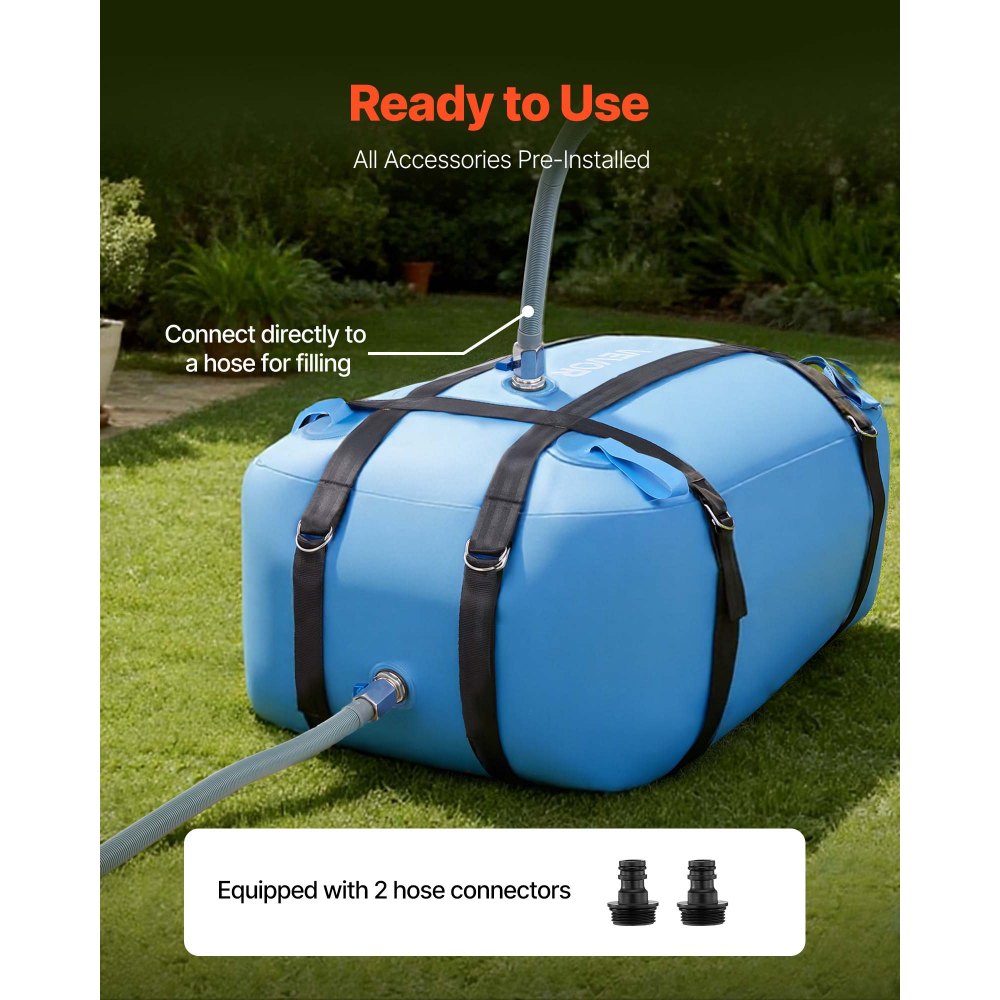 VEVOR Large Water Storage Bags – 35 Gallon, TPU Blade