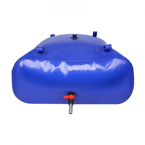 VEVOR 540L/142.65 Gallon Water Storage Bladder, Water Tank, 1000D Blue ...