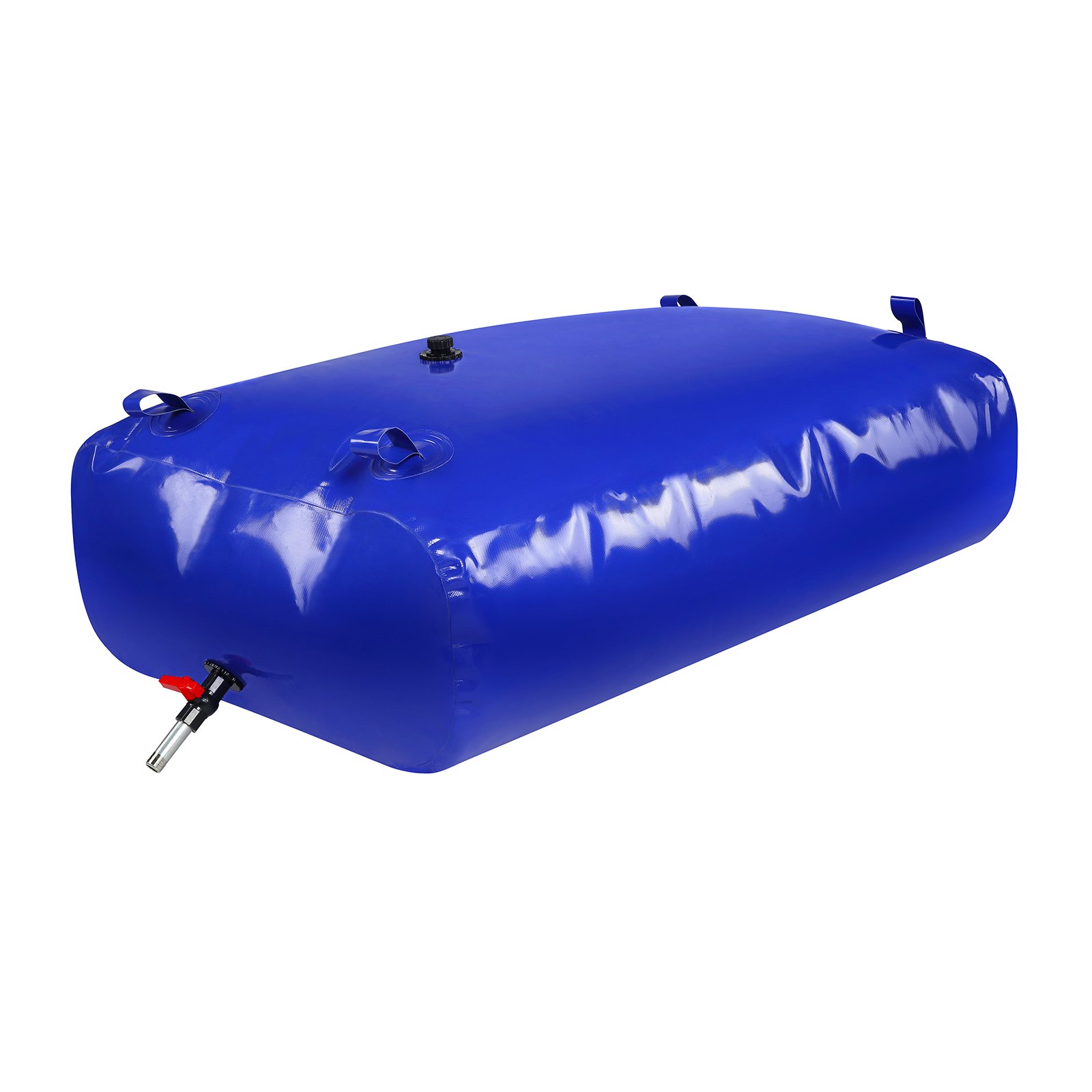 VEVOR 540L/142.65 Gallon Water Storage Bladder, Water Tank, 1000D Blue ...