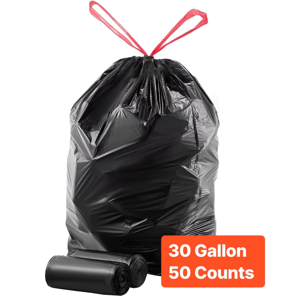 VEVOR 30 Gallon Trash Bags – 30 Gallon, 50 Pack, Recyclable
