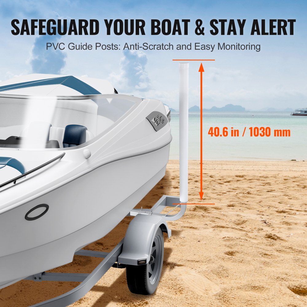 VEVOR Boat Trailer Guide, 48” Adjustable Design Trailer Guide Poles ...