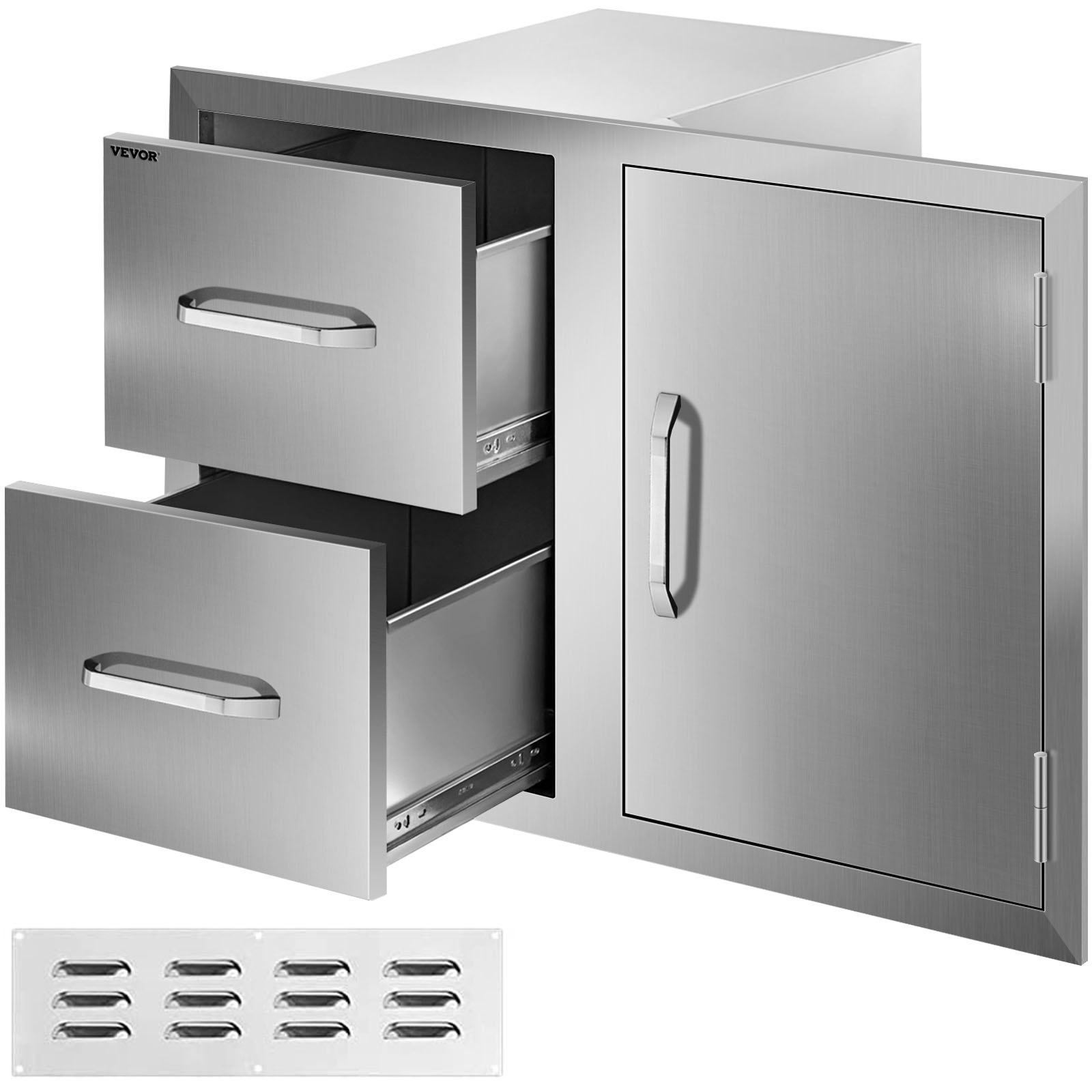 VEVOR Outdoor Kitchen Door Drawer Combo 32.5" W x 21.6" H x 20.5''D ...
