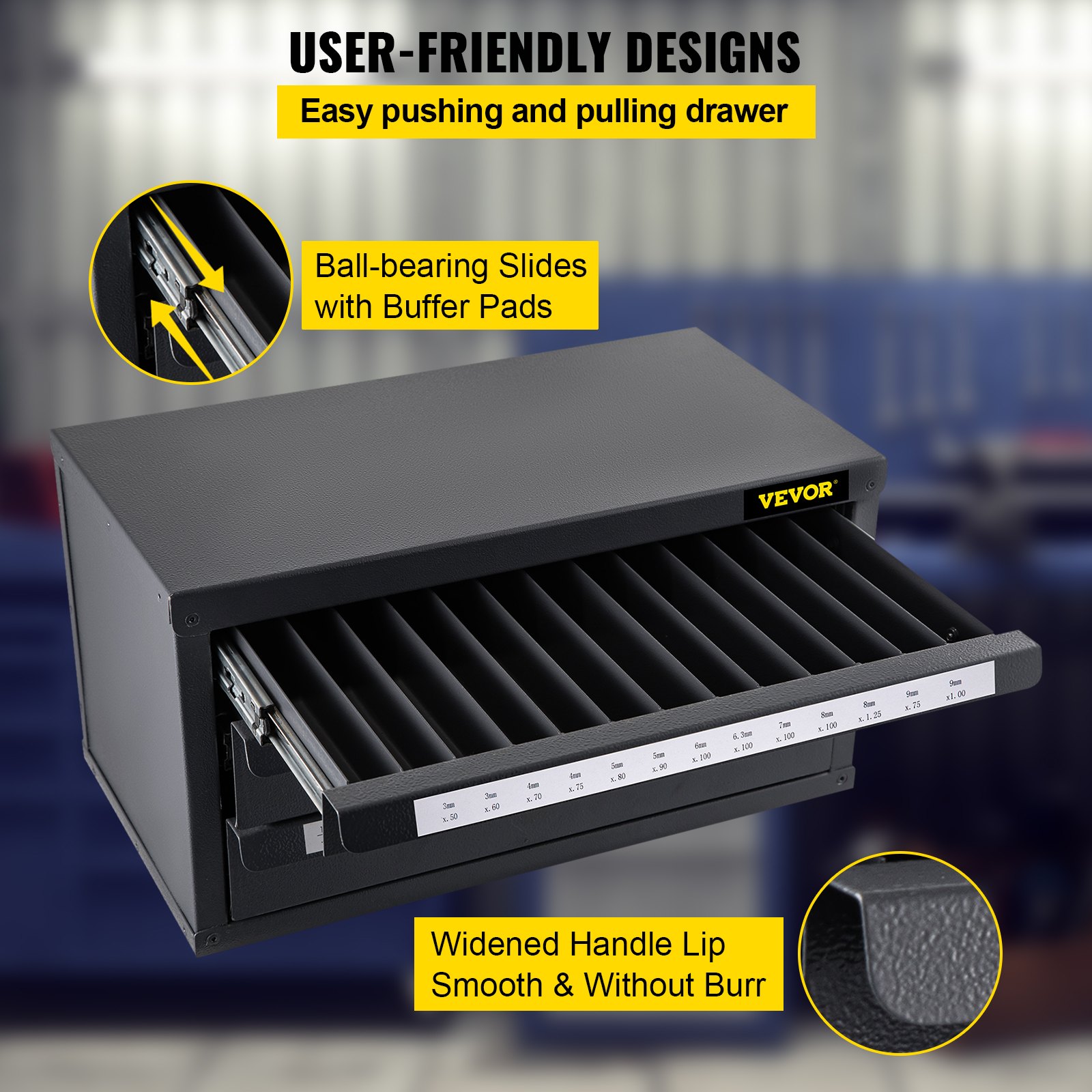 VEVOR Tap Dispenser Cabinet, Three-Drawer Tap Dispenser, Tap Organizer ...