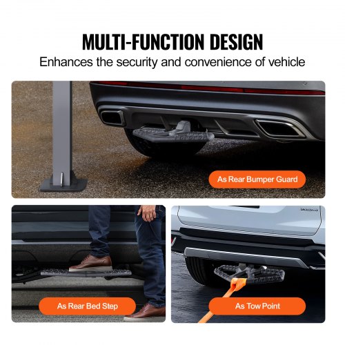 VEVOR Hitch Step for 2 Inch Receiver, Universal Rear Bumper Guard ...