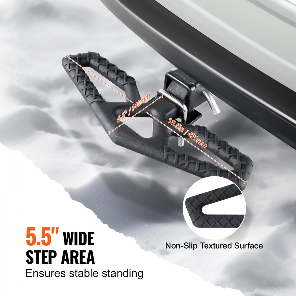VEVOR Hitch Step for 2" Receiver Universal Trailer Tow Rear Bumper ...