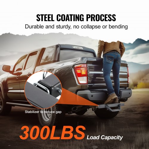 VEVOR Hitch Step for 2" Receiver Universal Trailer Tow Rear Bumper ...