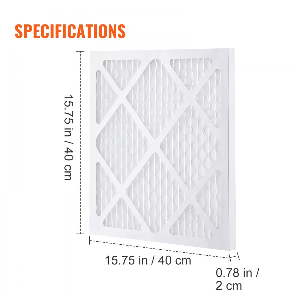 VEVOR Protective Pre Filters, 5 Pack, 15.75'' x 15.75'' Air Filter ...