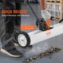 VEVOR 24-Inch Magnetic Sweeper with Wheels Telescoping Magnetic Pickup ...