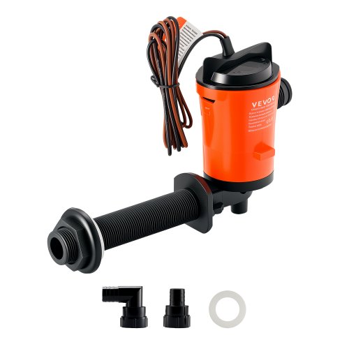 Livewell Pump for Boat 12V 800 GPH 90° Livewell Aerator Pump Baitwell ...