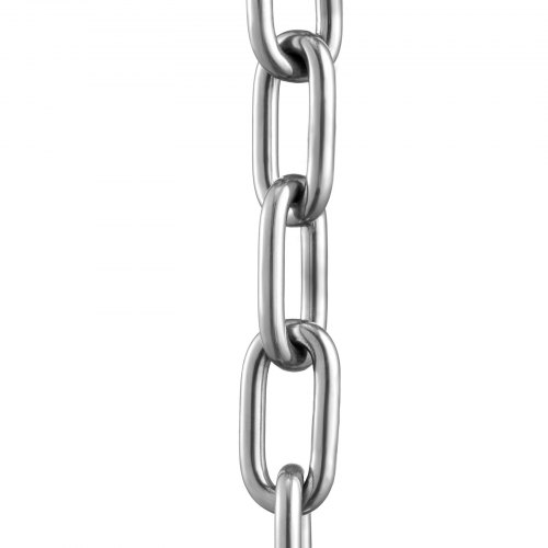 VEVOR Boat Anchor Chain Stainless Steel Lead Chain 1/4" x 4' with Two ...