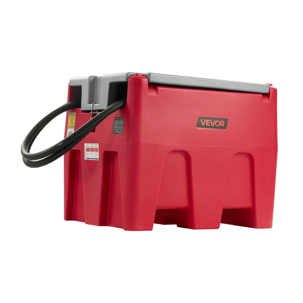 VEVOR 58 Gallon Fuel Tank – 12V Pump, 10 GPM, 13.1ft Hose