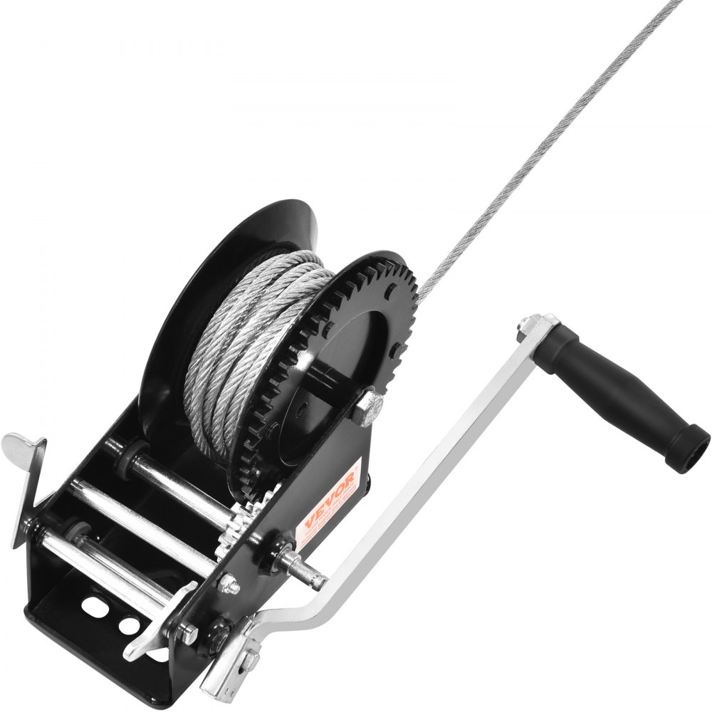 VEVOR Hand Winch, 1587.5 kg Pulling Capacity, Boat Trailer Winch Heavy ...