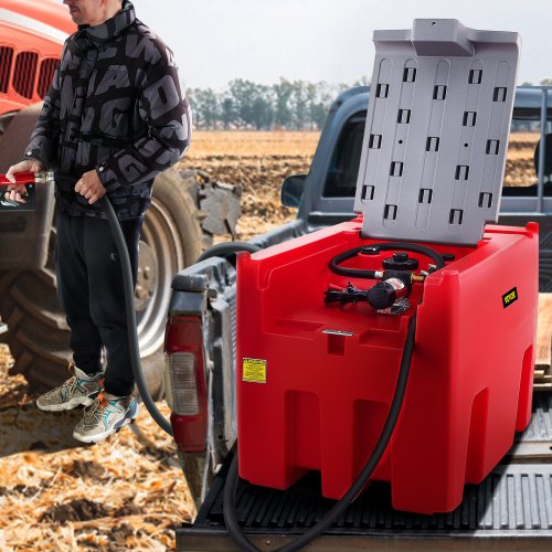 VEVOR Portable Diesel Tank, 116 Gallon Capacity, Diesel Fuel Tank with ...