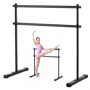 VEVOR Ballet Barre, Double Barre Bar for Home, Freestanding Portable Ballet Stretching Dance ...