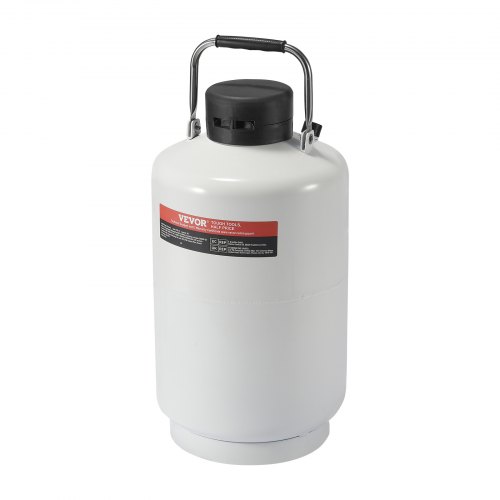 VEVOR Liquid Nitrogen Tank 10 L Aluminum Alloy LN2 Container Dewar 6 ...