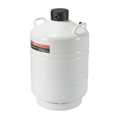 VEVOR Liquid Nitrogen Tank 30 L Aluminum Alloy LN2 Container Dewar 6 Canisters | VEVOR US